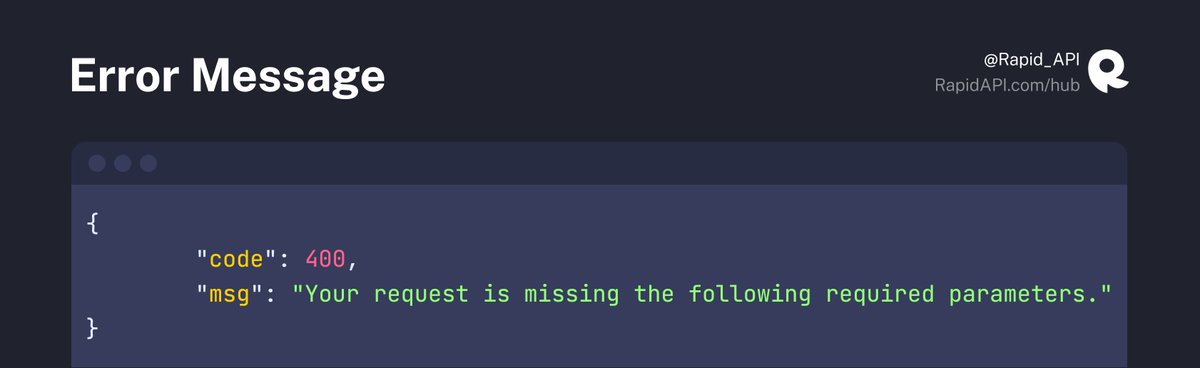 Best practices for creating API errors Thread 🧵👇 - Thread from Rapid ...