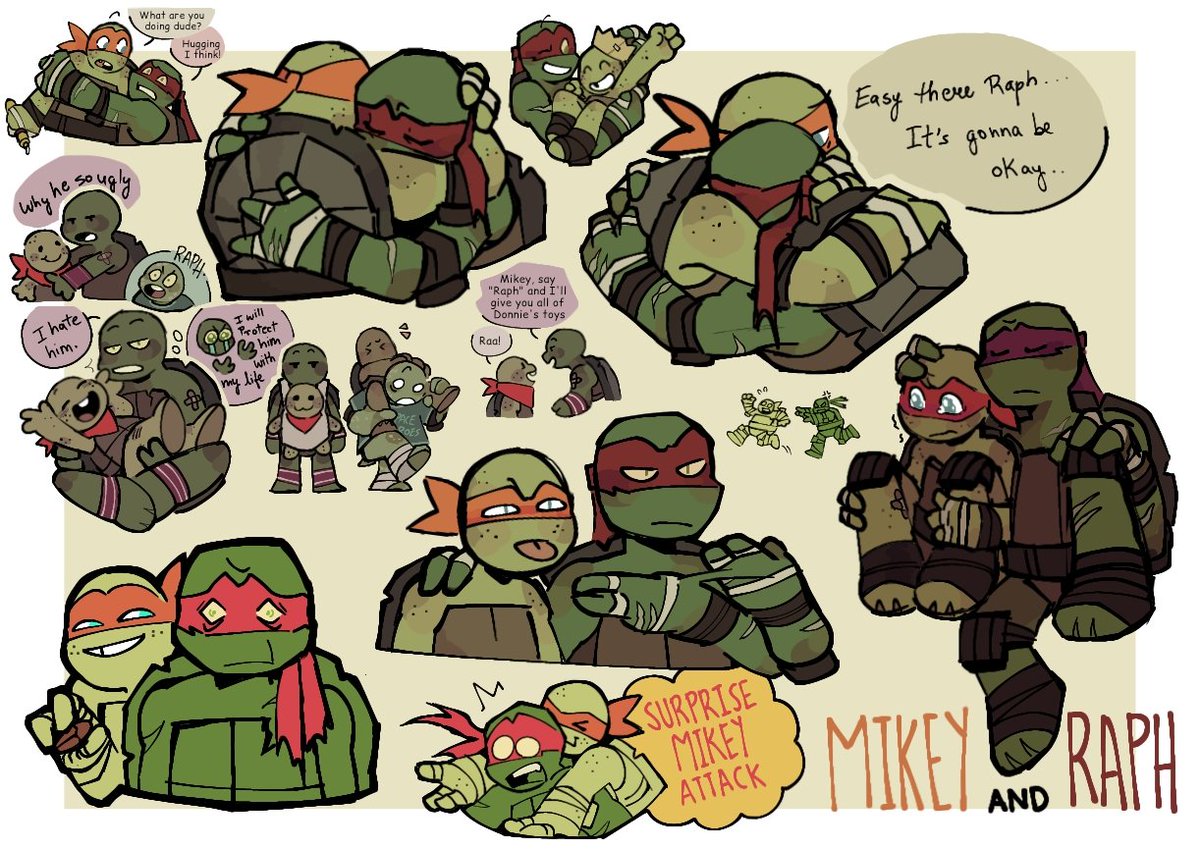 Ambrella On Twitter At Long Last Its Done 12 Mikey And Raph Page Yes Theyre My Favorite