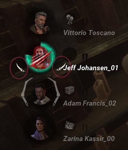 DbD☃攻略班@神ゲー攻略 on Twitter: "よく見ると、なんかエンティティの成り損ないみたいなアイコンが付いてますね これもしかして、チェイス中のサバに付く表示ですかね…？🤔 行動 ...