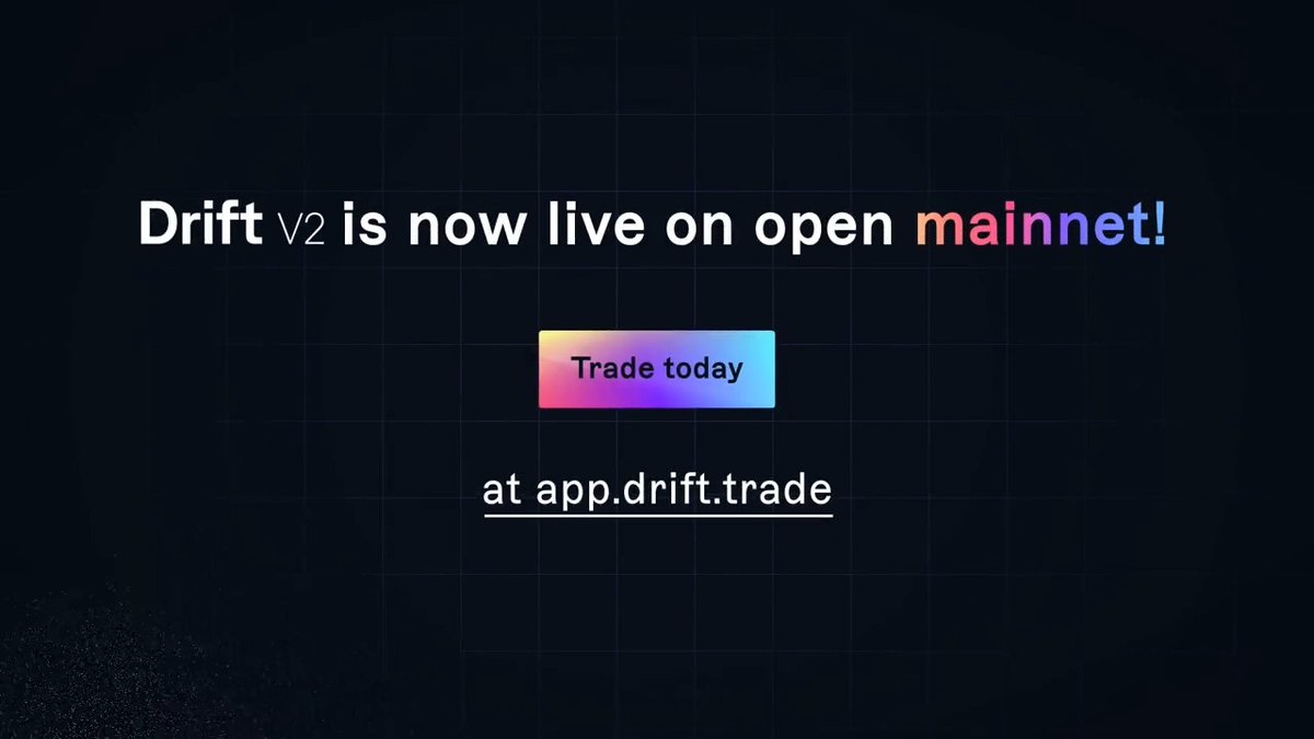 Drift Protocol v2 on Twitter: "DRIFT V2 IS NOW LIVE ON OPEN MAINNET!👾 👉 Trade today at http ...