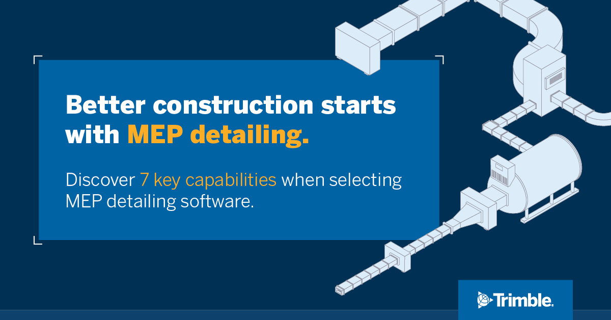 Trimble MEP on Twitter: "The right #MEP detailing software helps you create fabrication-ready # ...