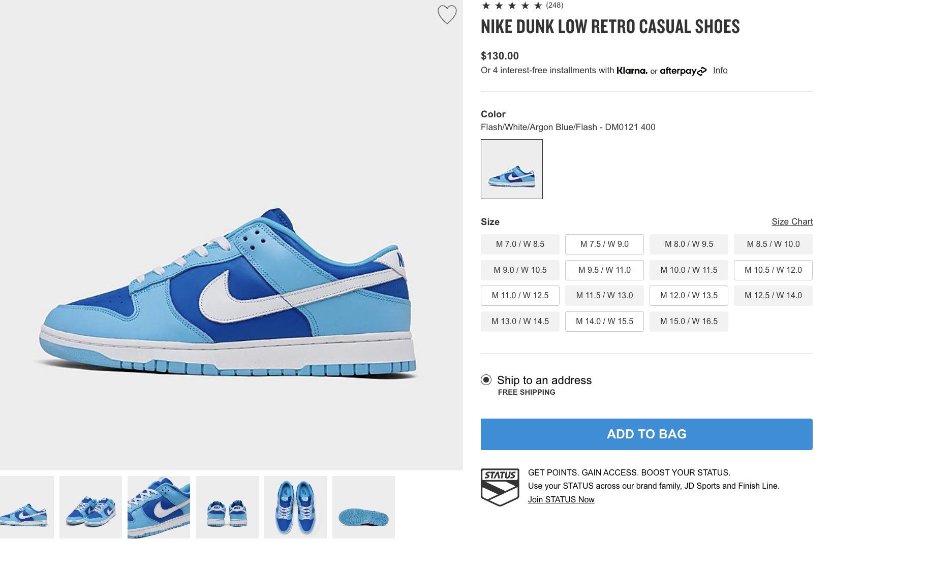 SNKR_TWITR on Twitter: "Nike Dunk Low 'Argon' Shop -> https://t.co/yy2cNeBu4t #AD https://t.co ...