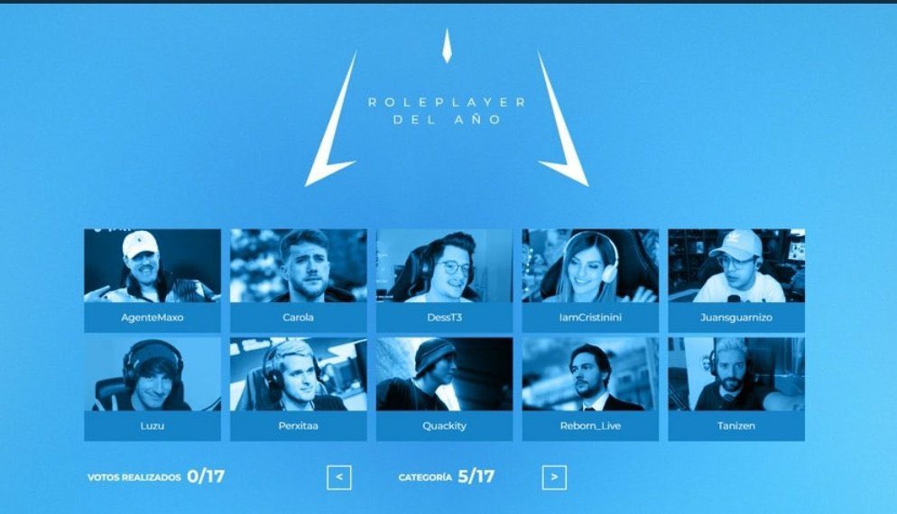 Movistar eSports on Twitter: "🏆Nominados a ROLEPLAYER DEL AÑO en los ESLAND🏆 https://t.co ...