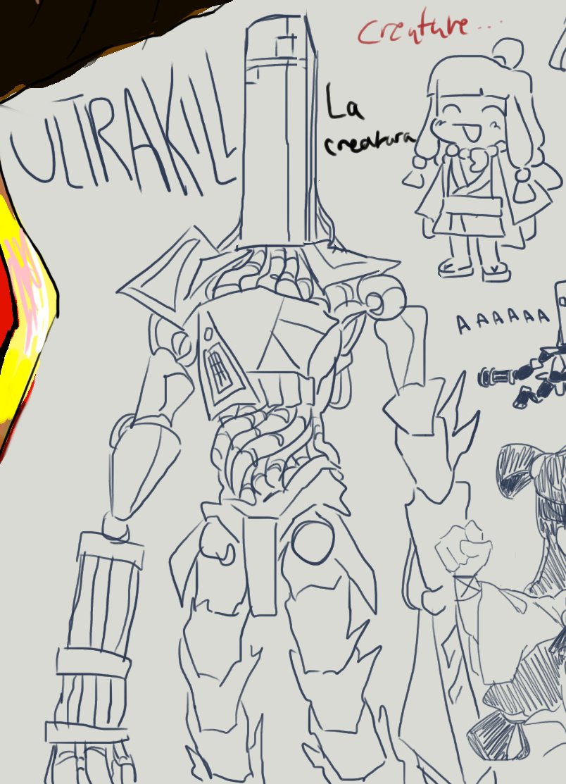 「this might be my favorite ultrakill drawing ive done in hist」VMの漫画