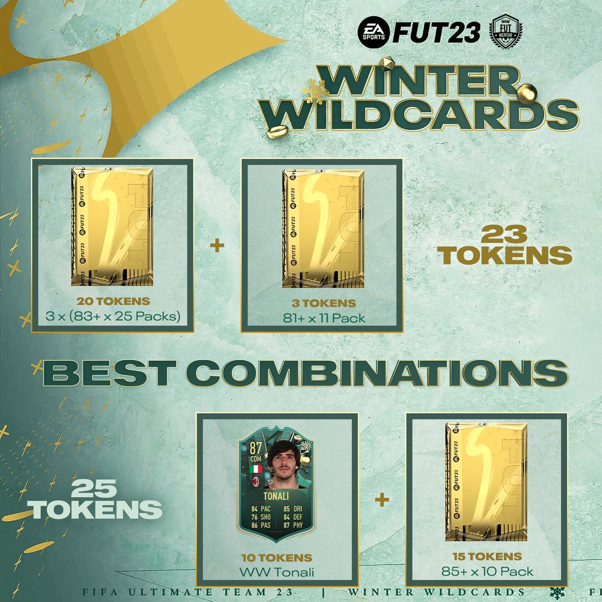 FUT Mentor on Twitter: "Winter Wildcards Swaps Combinations 😁 ️ According to EA there will be 25 ...