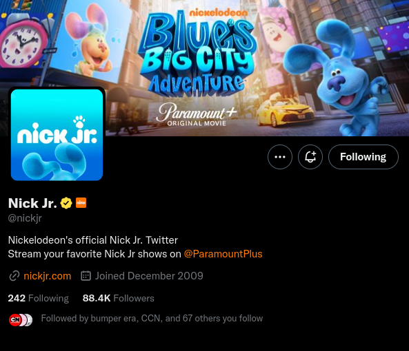 Nickelodeon Crave on Twitter: "Accounts that are part of Nickelodeon now have a Nick icon next ...