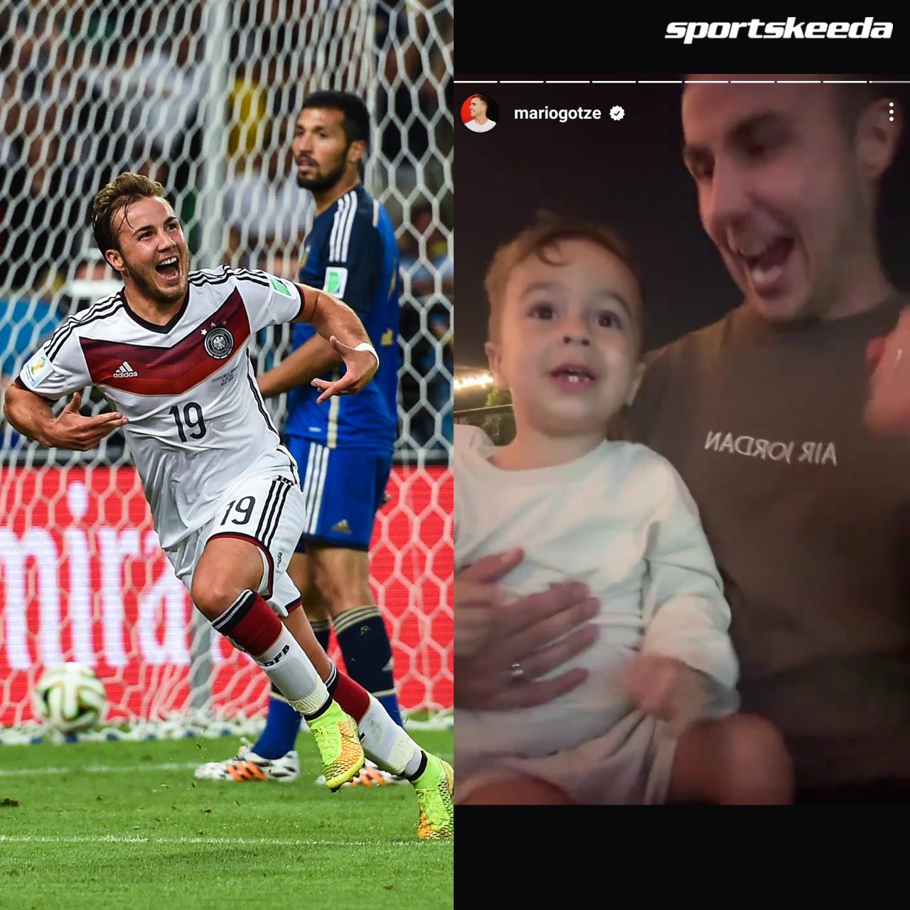 Mario Gotze World Cup Celebration