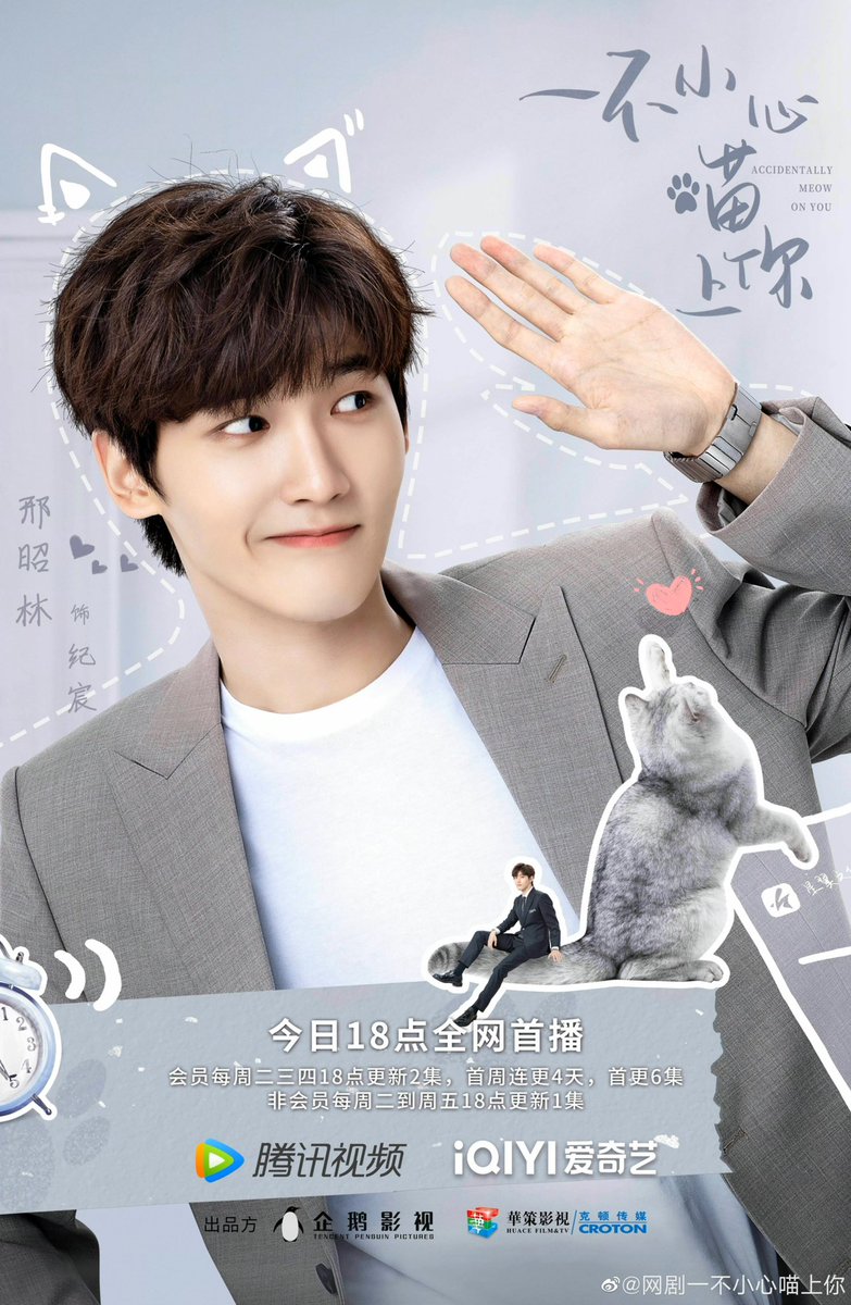 cdrama tweets on Twitter: "Modern romance #AccidentallyMeowOnYou, starring Xing Zhaolin, Hu ...