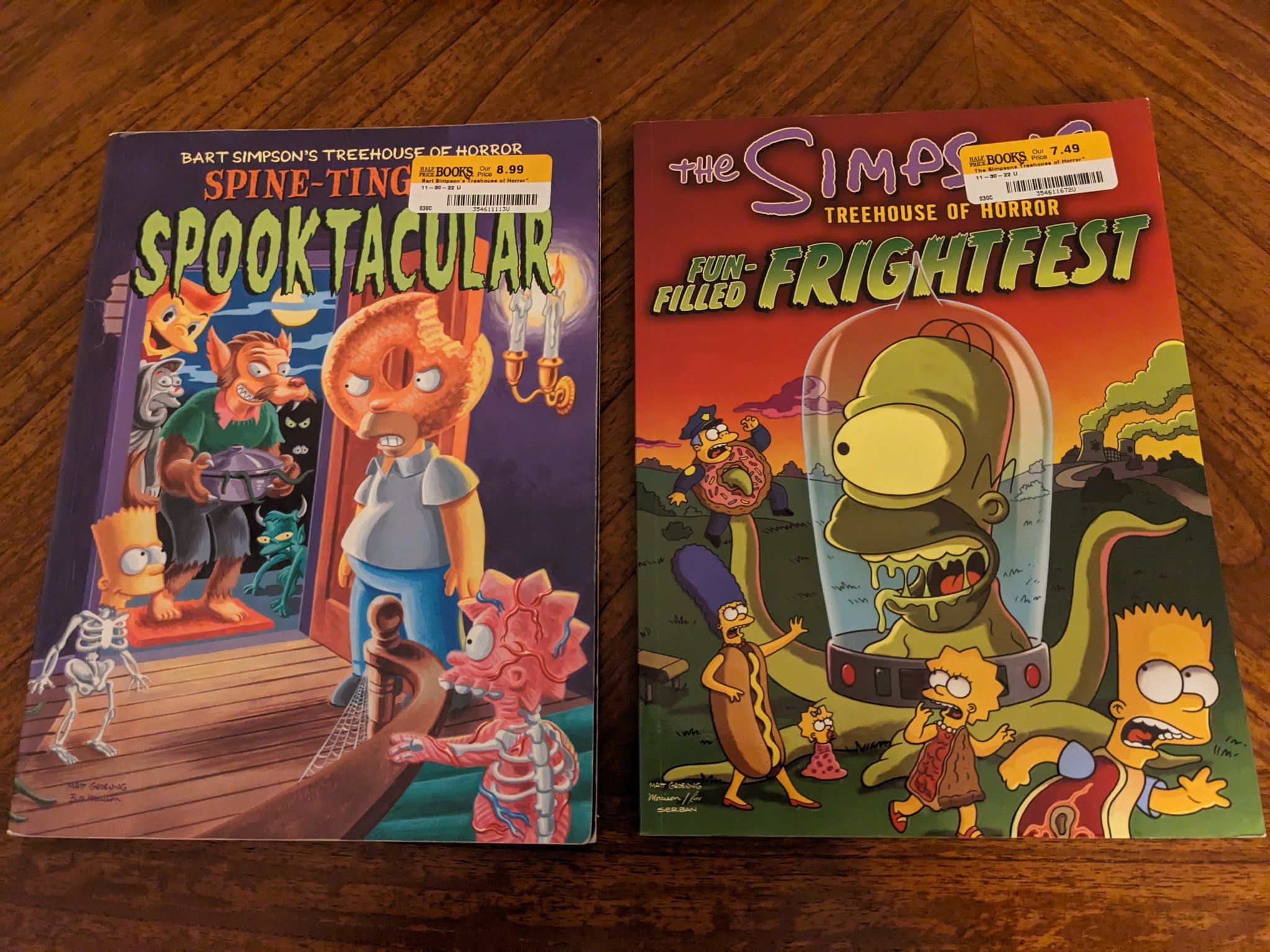 The Simpsons Treehouse Of Horror Comics