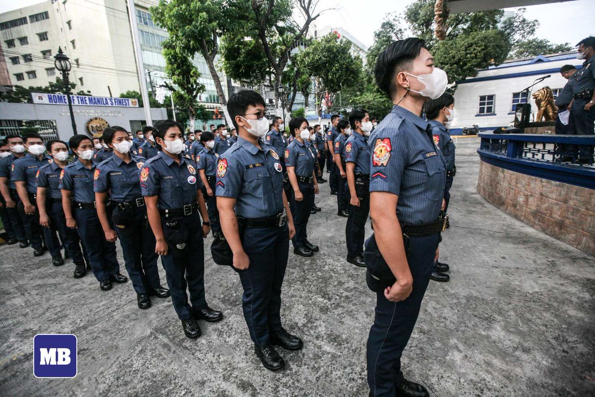MPD police officers gather at its headquarters along UN Ave. The PNP is ...