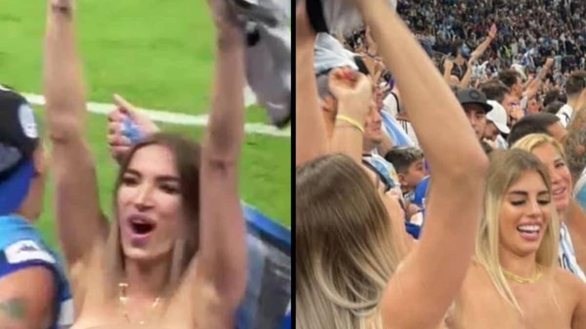 LADbible on Twitter: "🔔 | Argentina fan who went topless at World Cup final 'escapes punishment ...