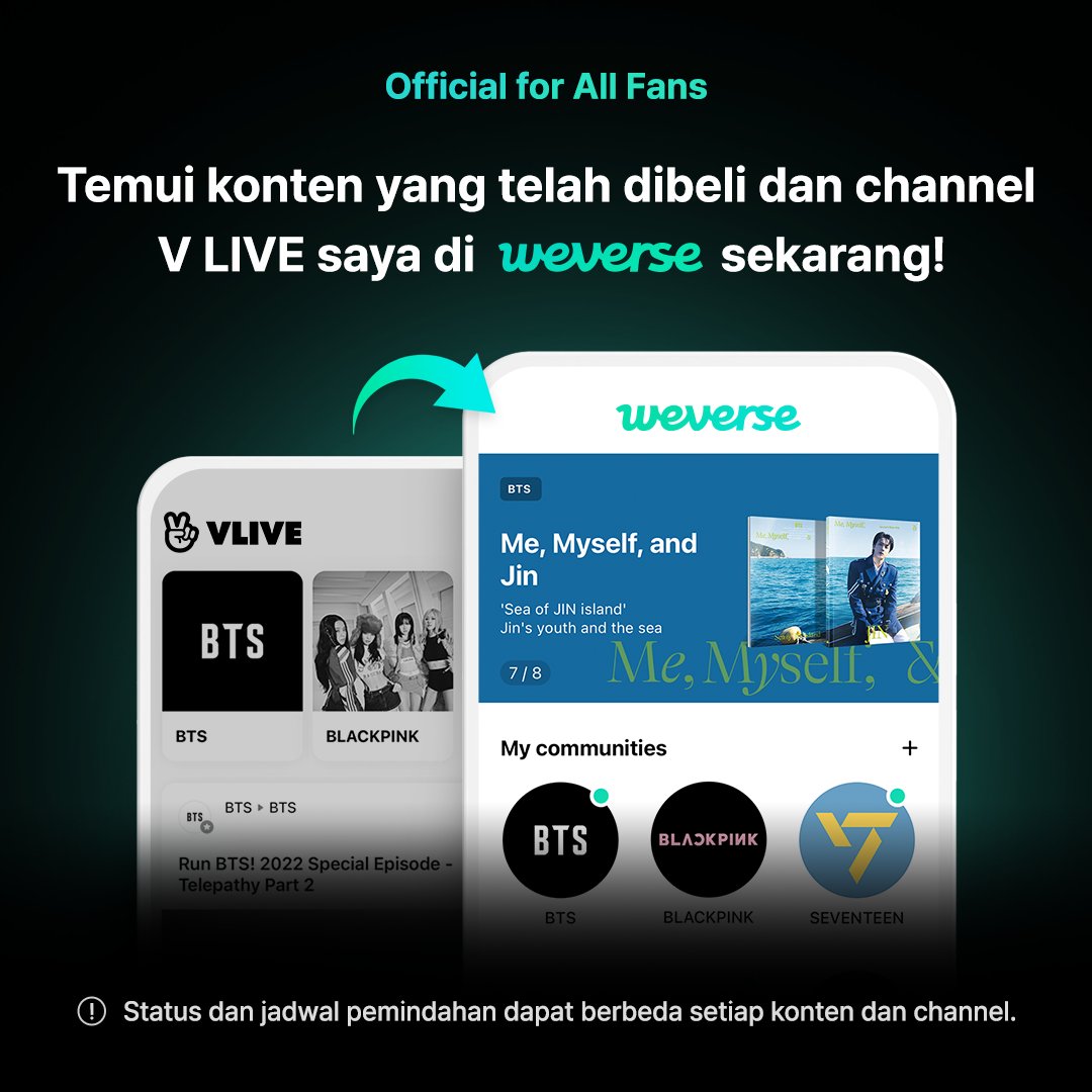 💡Silahkan memindahkan semuanya dengan sekali klik, dari channel V LIVE yang telah didaftarkan ...