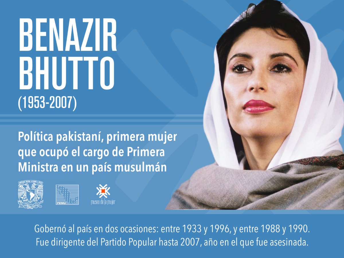 Museo de la Mujer on Twitter: "27 de diciembre de 2007. Pakistán 🇵🇰 Fue ...