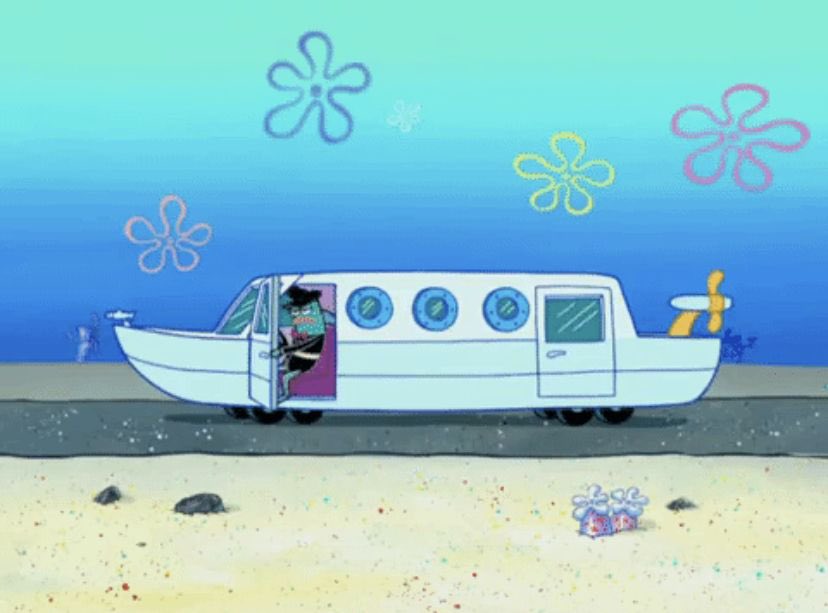 Spongebob Boat Car
