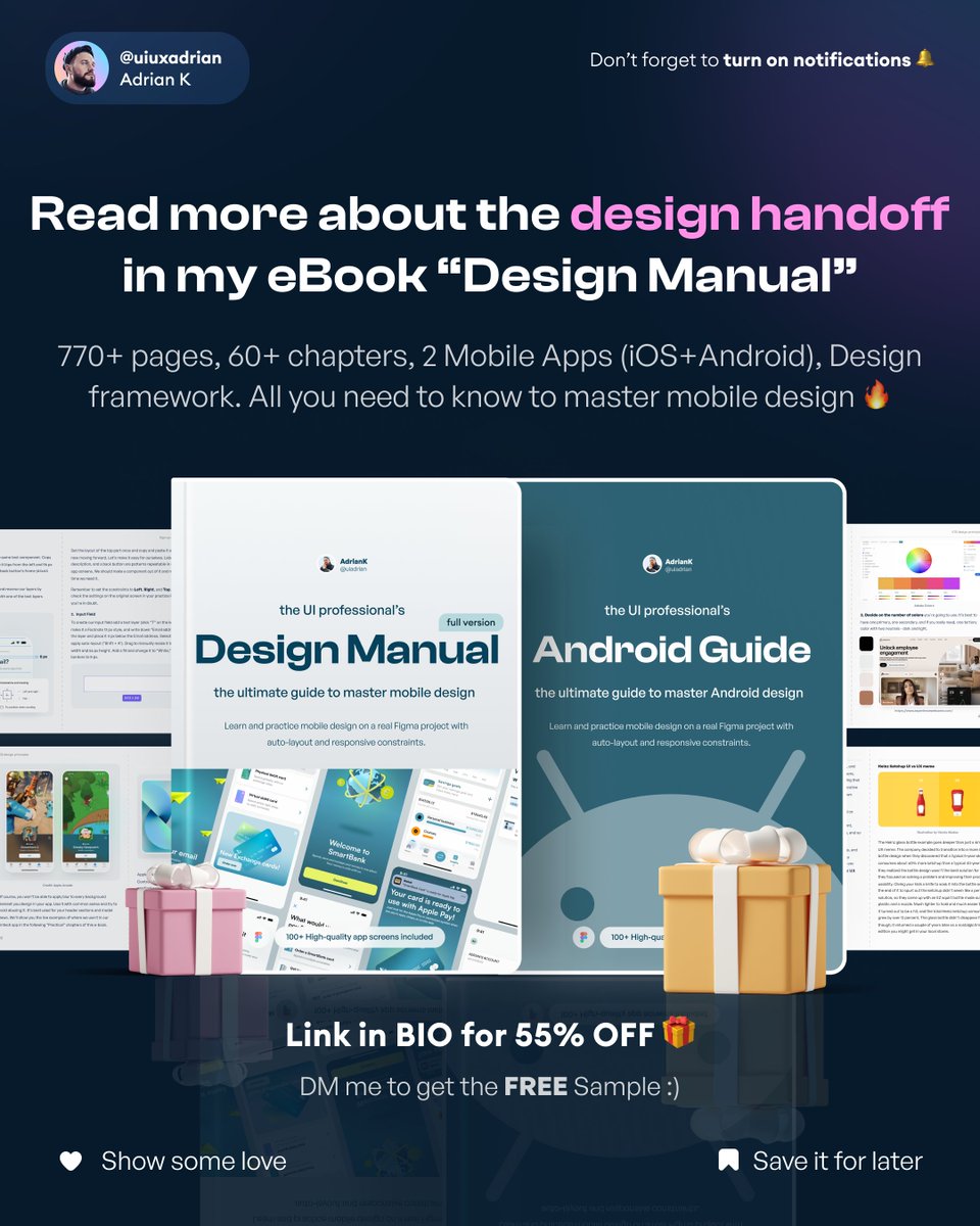 How to do a mobile design handoff 📝 - Thread from UI Adrian @uiuxadrian ...