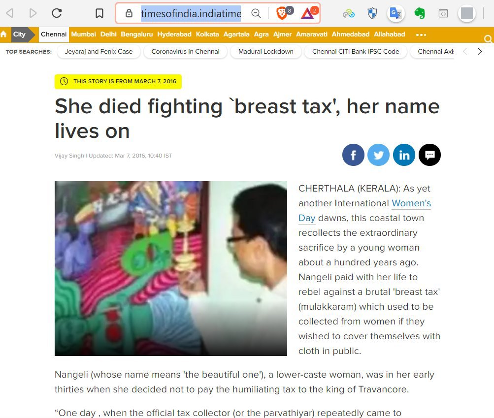 #THREAD fictional story about a 'NANGELI' woman's sacrifice used by ...