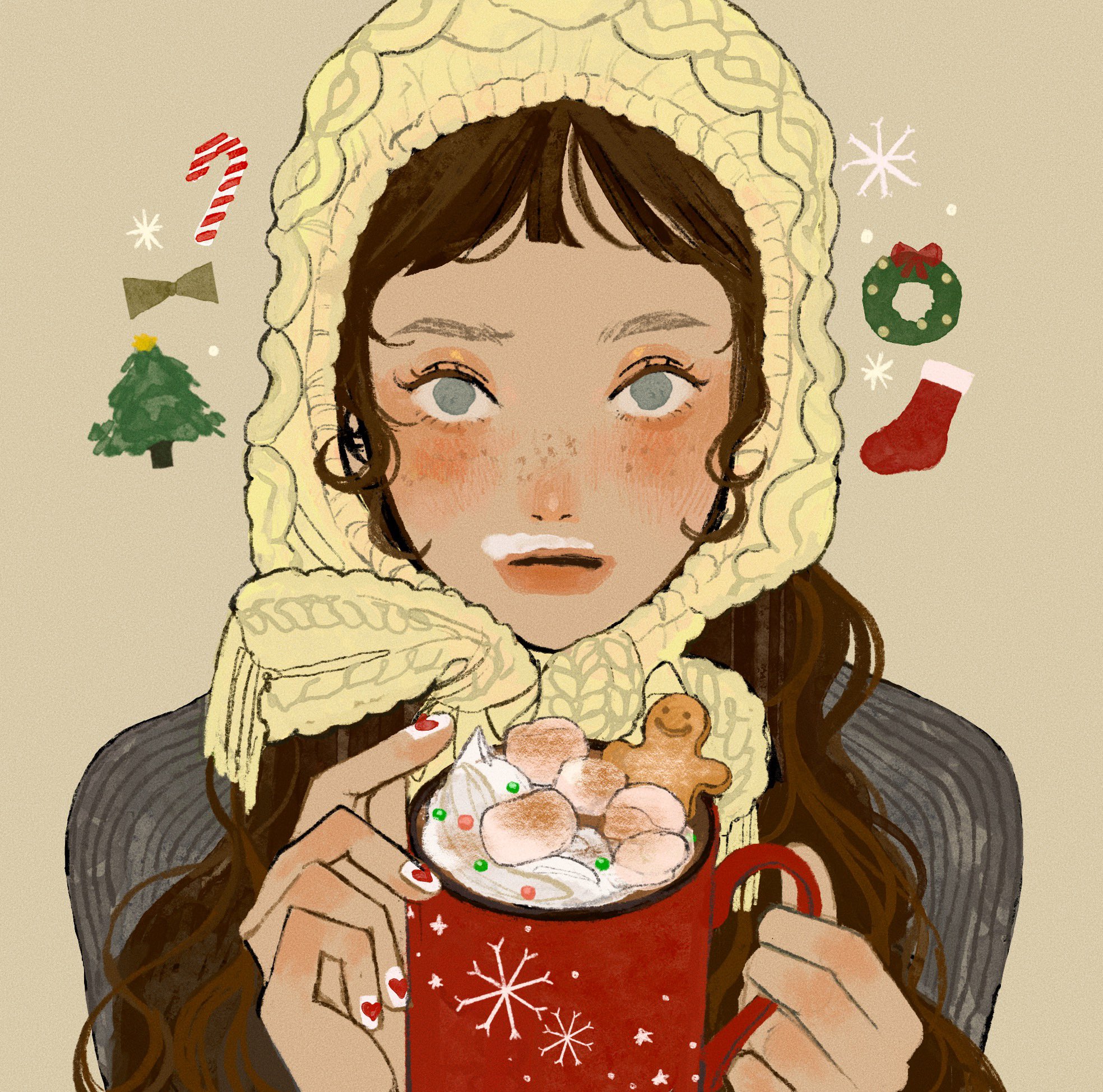 satou on Twitter: "🎅🎄 #illustration https://t.co/ebluY5gBFg" / Twitter