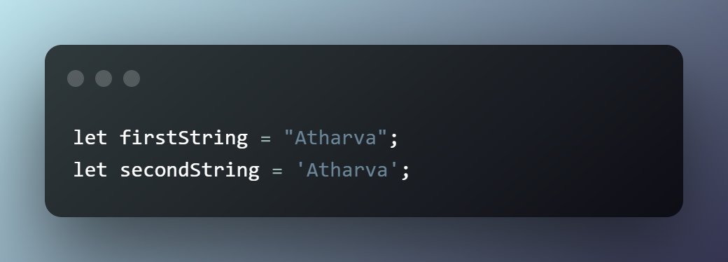 🔷 About Javascript Strings And String Methods In Brief ↓ A Mega Thread 🧵 Thread From Atharva