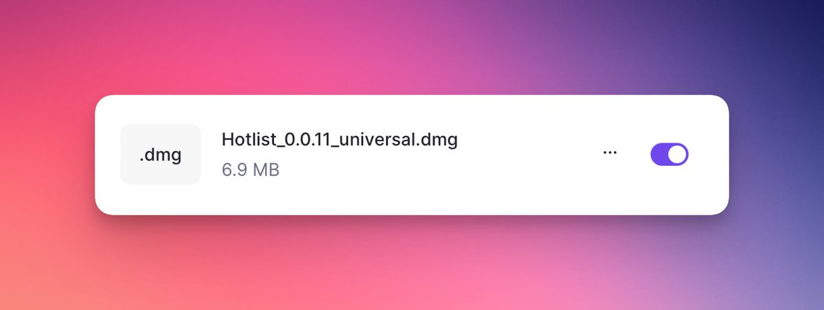 Tauri on Twitter: "RT @rikschennink: Woop!🎉 Just uploaded the new Hotlist universal dmg to ...