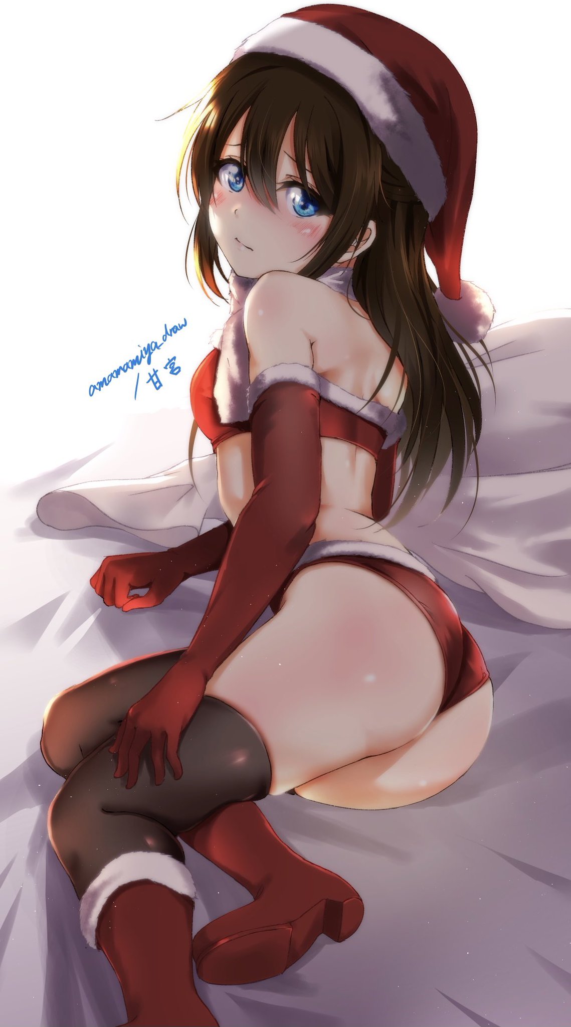 甘宮@C101二日目東メ-23b on Twitter: "#くそ寒いので水着絵を貼る サンタ水着はいいぞ🎅 https://t.co/g7ya8C2T2T" / Twitter