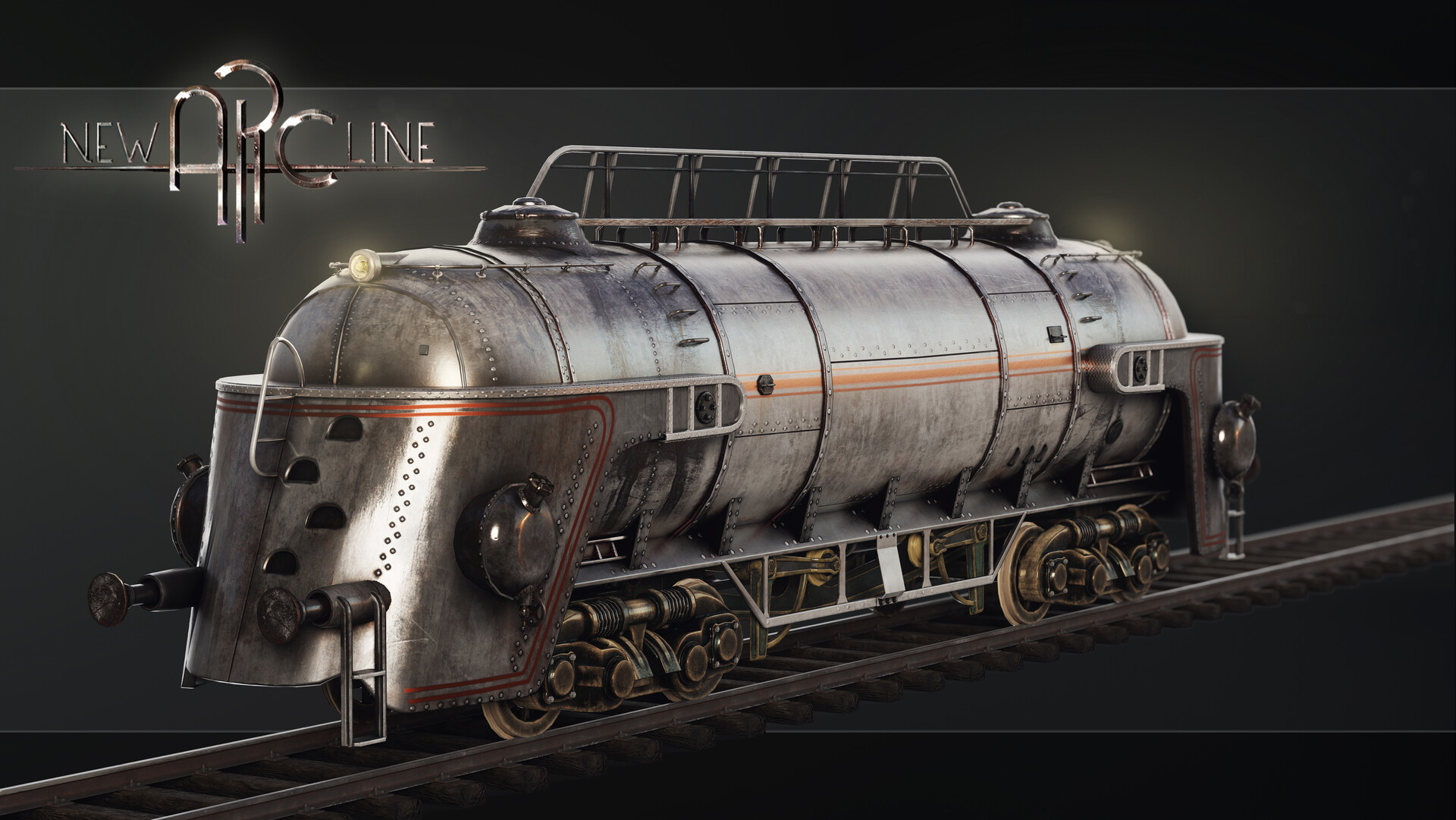 Steampunk Train Art