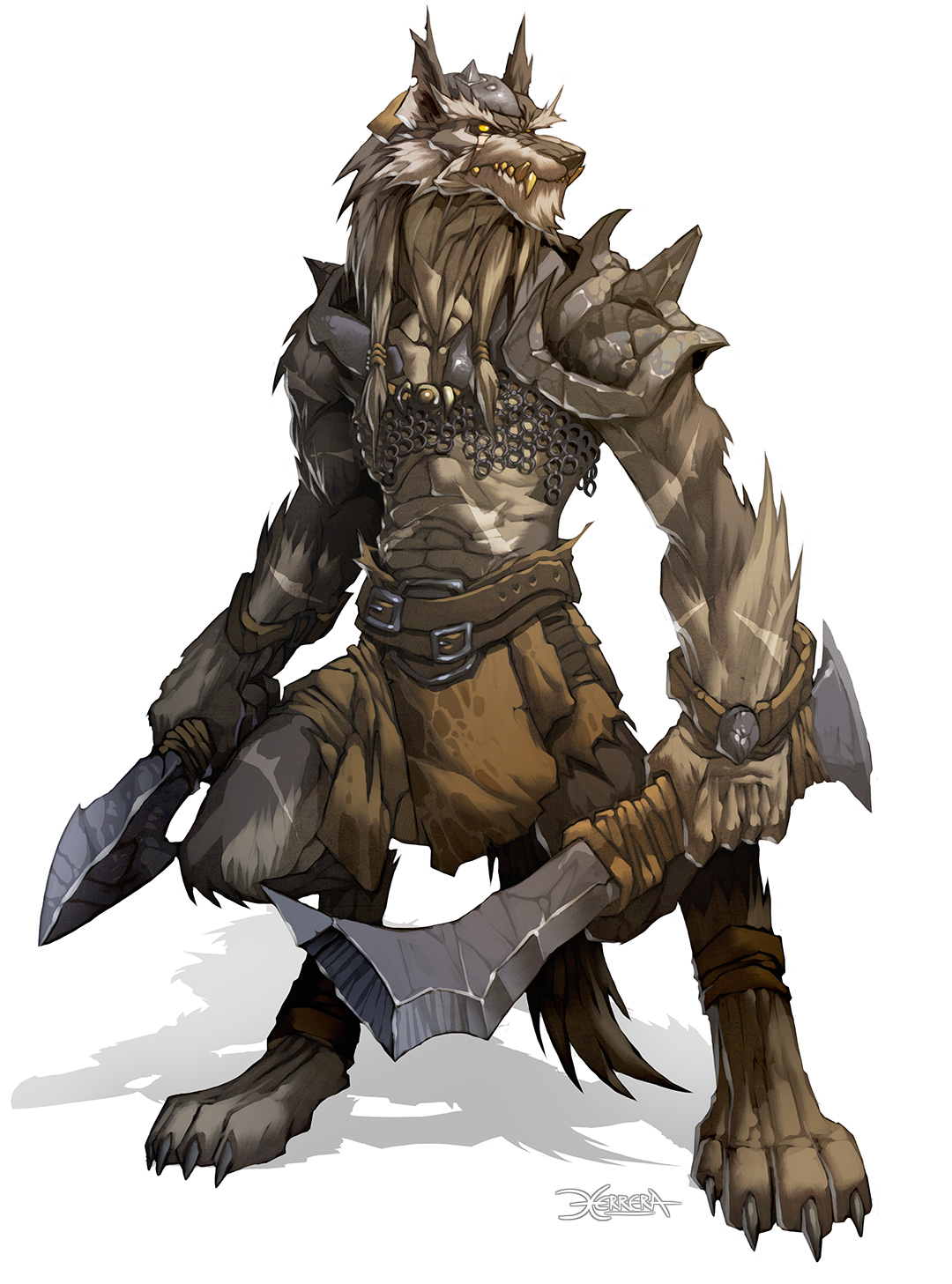 Wolf Warrior Drawings