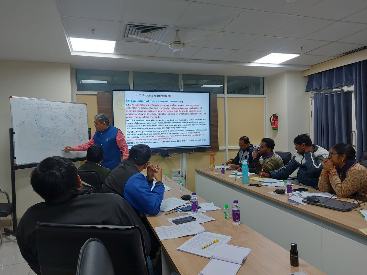 sathi bhu on Twitter: "Glimpses of 2nd Day NABL Accreditation Training Program jointly organized ...