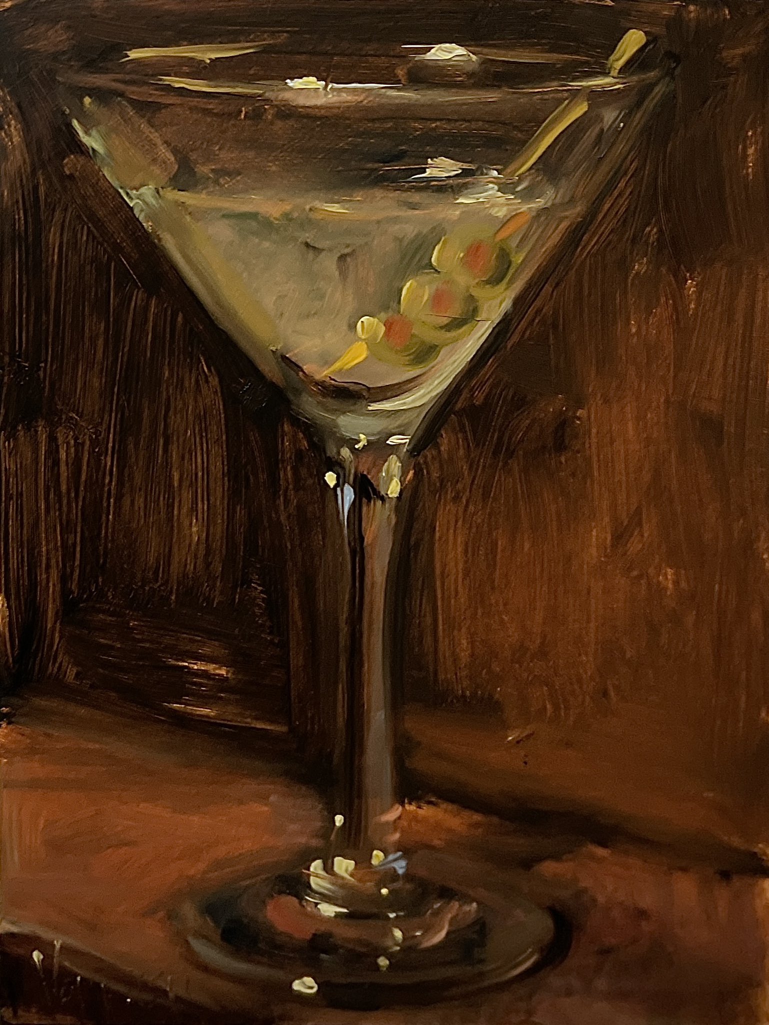 Martini Glass Painting