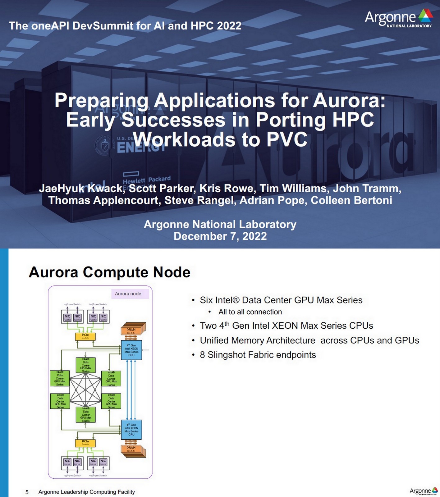 OGAWA, Tadashi on Twitter: "=> "Preparing Applications for Aurora: Early Successes in Porting ...