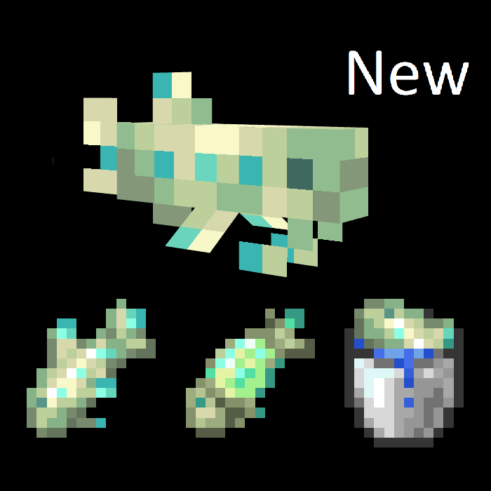 Minecraft Raw Fish Pixel Art