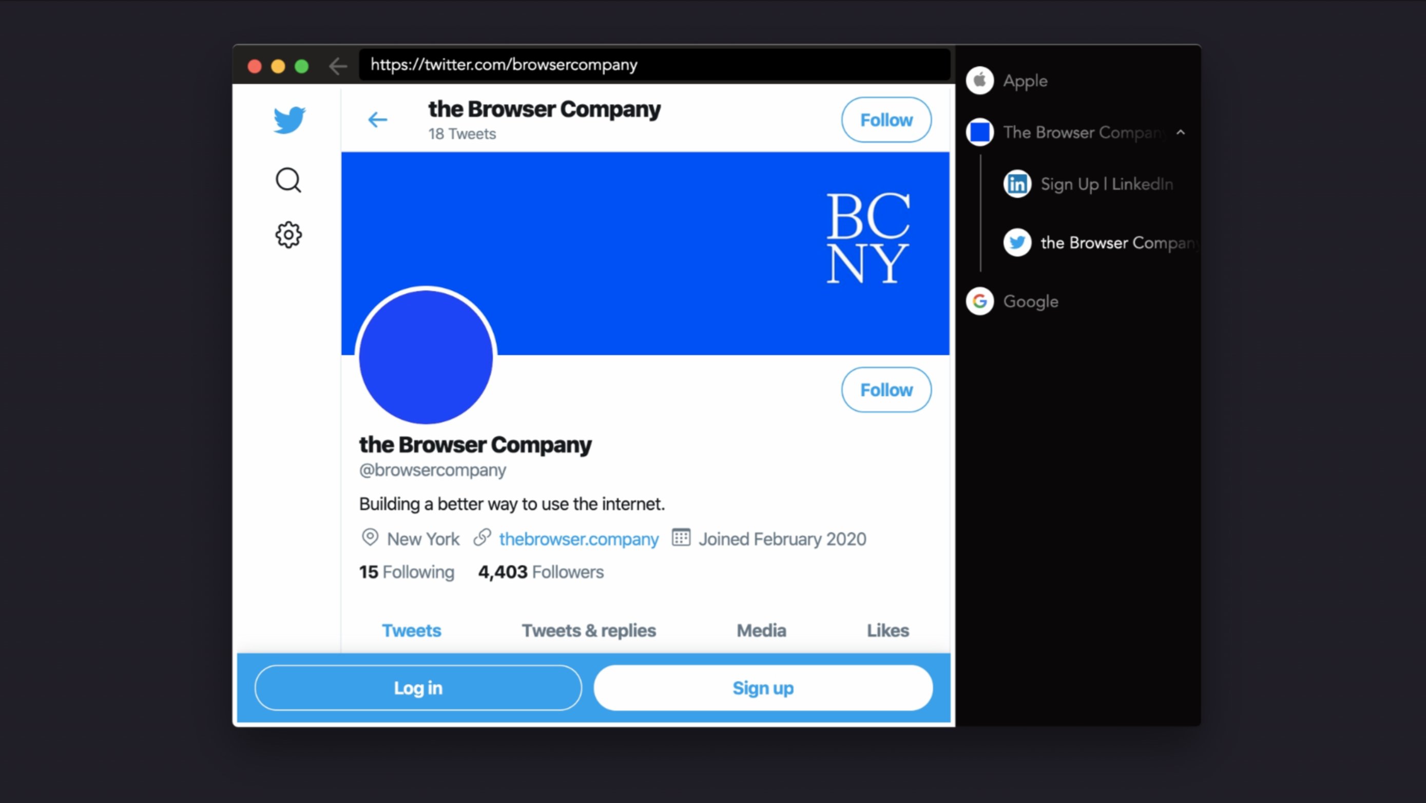 Josh Miller on Twitter: "@Stammy @browsercompany @nateparrott @jedimody I love this idea. I ...