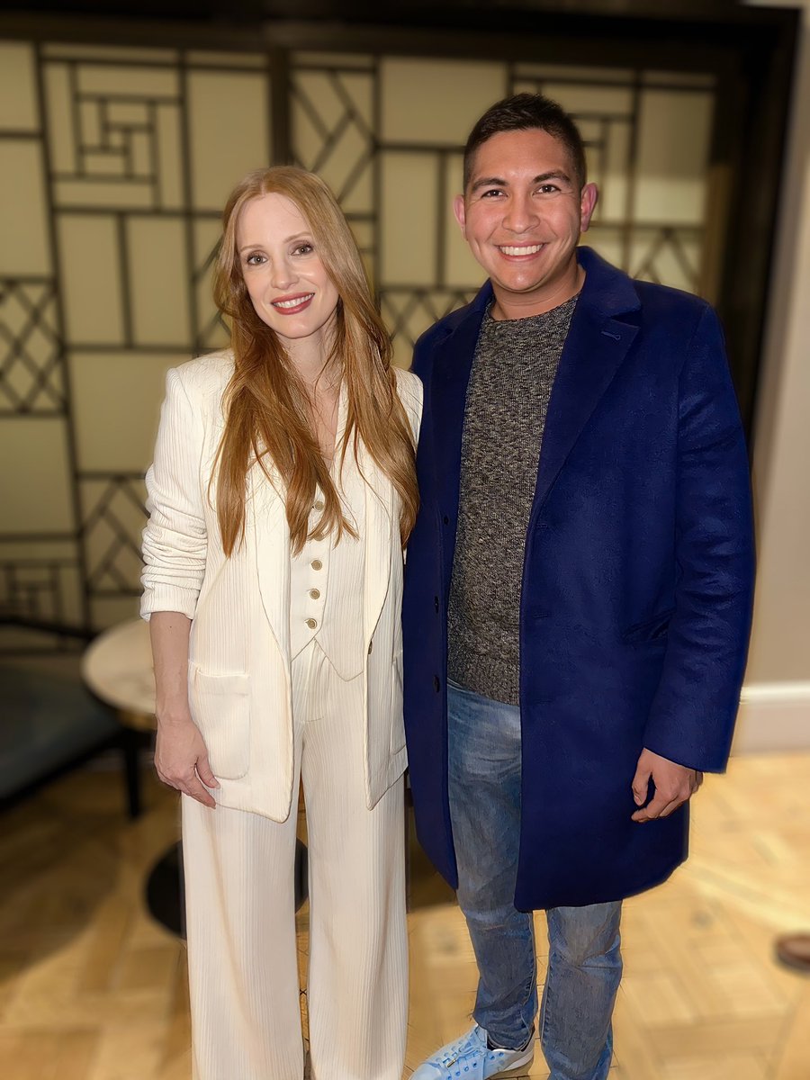What a year @jes_chastain had. Winning an Oscar, The Forgiven, The Good ...
