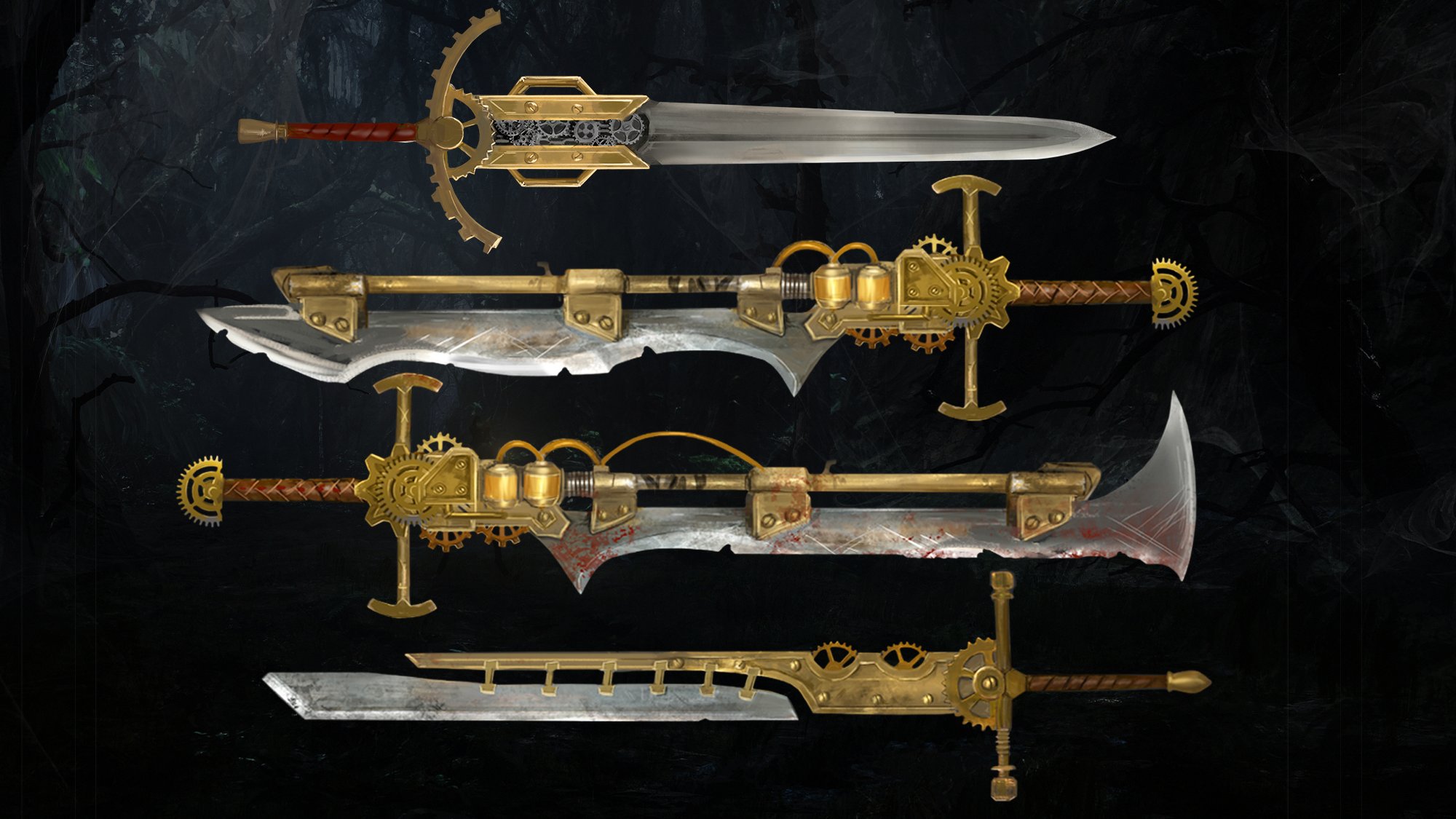 Steampunk Melee Weapons