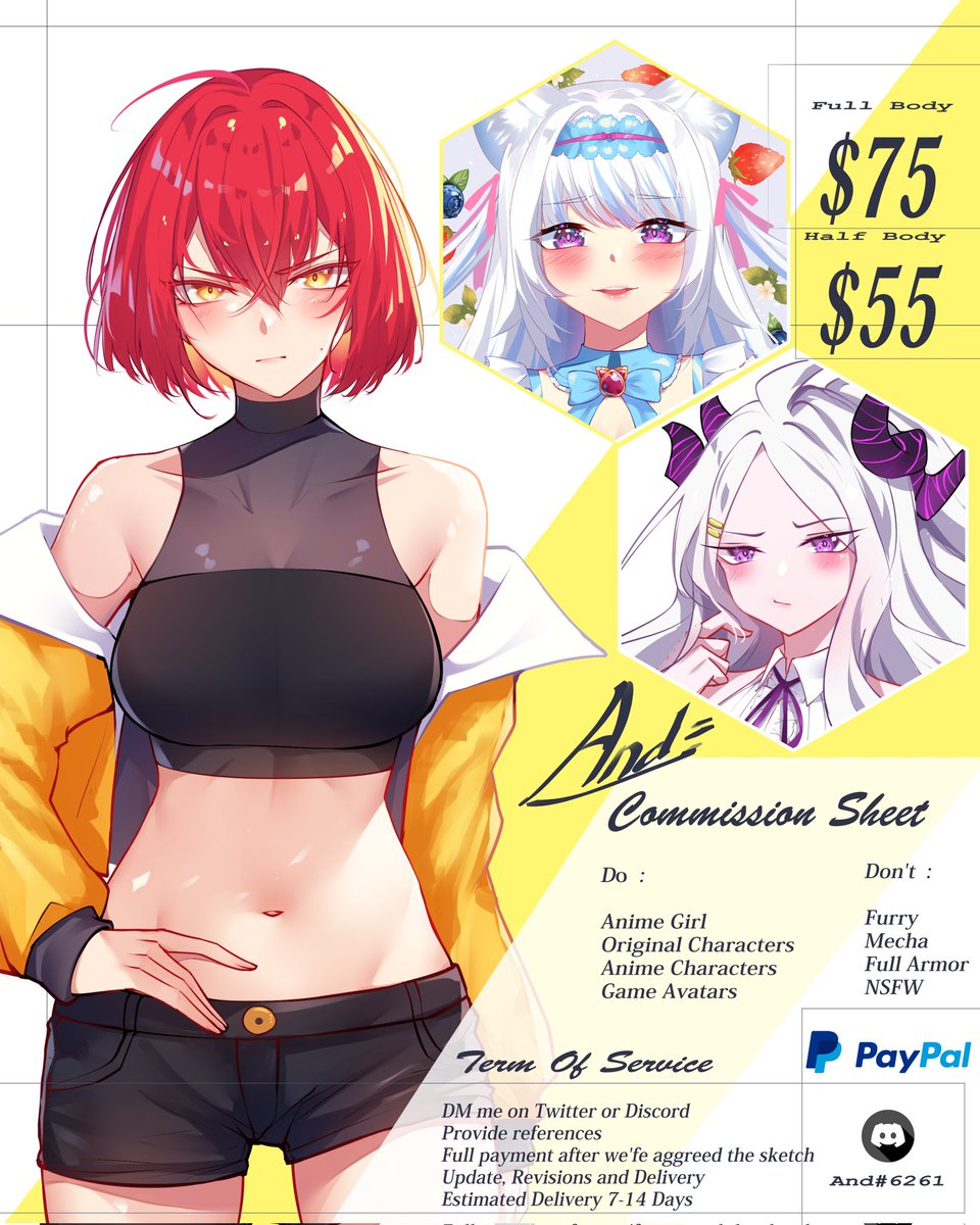 藤原はつね🎨🍵🍰🍫 on Twitter: "RT @Ananda_And01: Hello! I am opening commission Don't hesitate to ask me ...