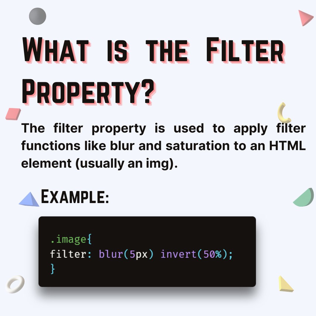Css Filter Property Visual Guide For Frontend Developers ๐จ A Thread ๐งต๐ Thread From Alfaiz Ali