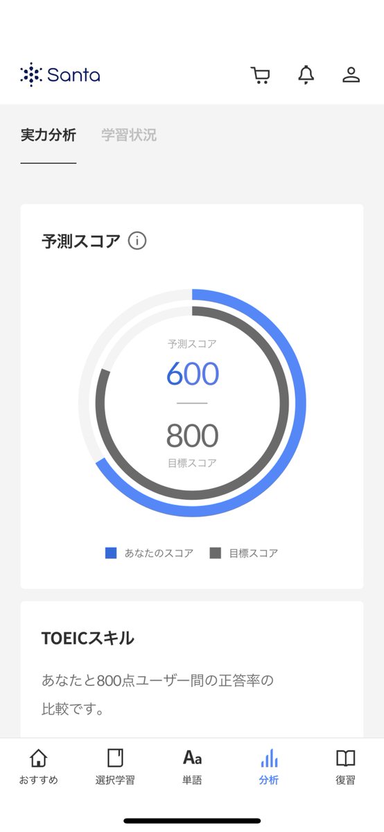 Santa(TOEIC対策アプリ)公式アカウント🇯🇵 on Twitter: "#TOEICスコア診断 のタグが話題になってますね😆 Santaなら、今のTOEIC®スコアが診断できます！ 3 ...
