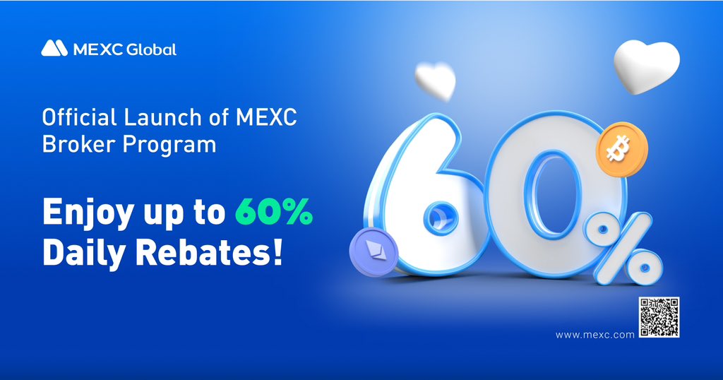 MEXC Global on Twitter: "#MEXC has officially launched its broker program with up to 60% daily ...
