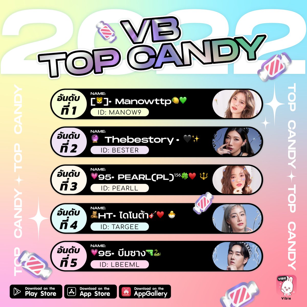 Vibie Official on Twitter: "VB TOP CANDY of 2022🥳"
