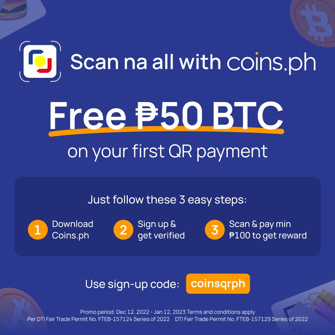 Coins.ph on Twitter: "May QR PH? Scan mo na 'yan with http://Coins.ph to get free Bitcoin. SCAN ...
