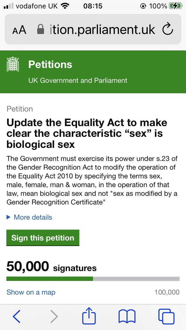 Helen Joyce on Twitter: "We’ve hit 50,00 signatures! This petition is all the more important ...