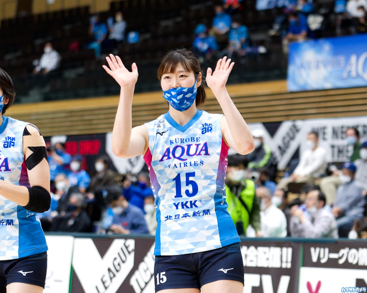 ハマサトカメラ on Twitter: "今日の投稿はKUROBEアクアフェアリーズ🏐 15 戸部真由香選手📷 Vチャレンジマッチ 4/9 四日市市総合体育館 #バレーボール #KUROBE ...