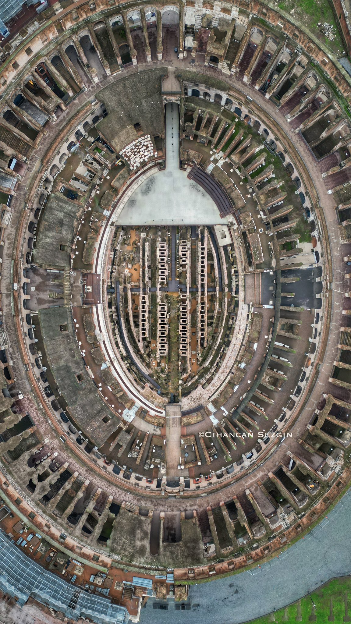 Aerial View Of The Colosseum