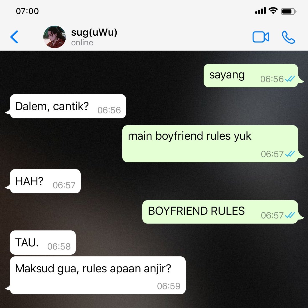 Bagas. on Twitter: "Boyfriend rules (nggak jelas), bersama Suguru Geto. Suguru Geto x fem ...