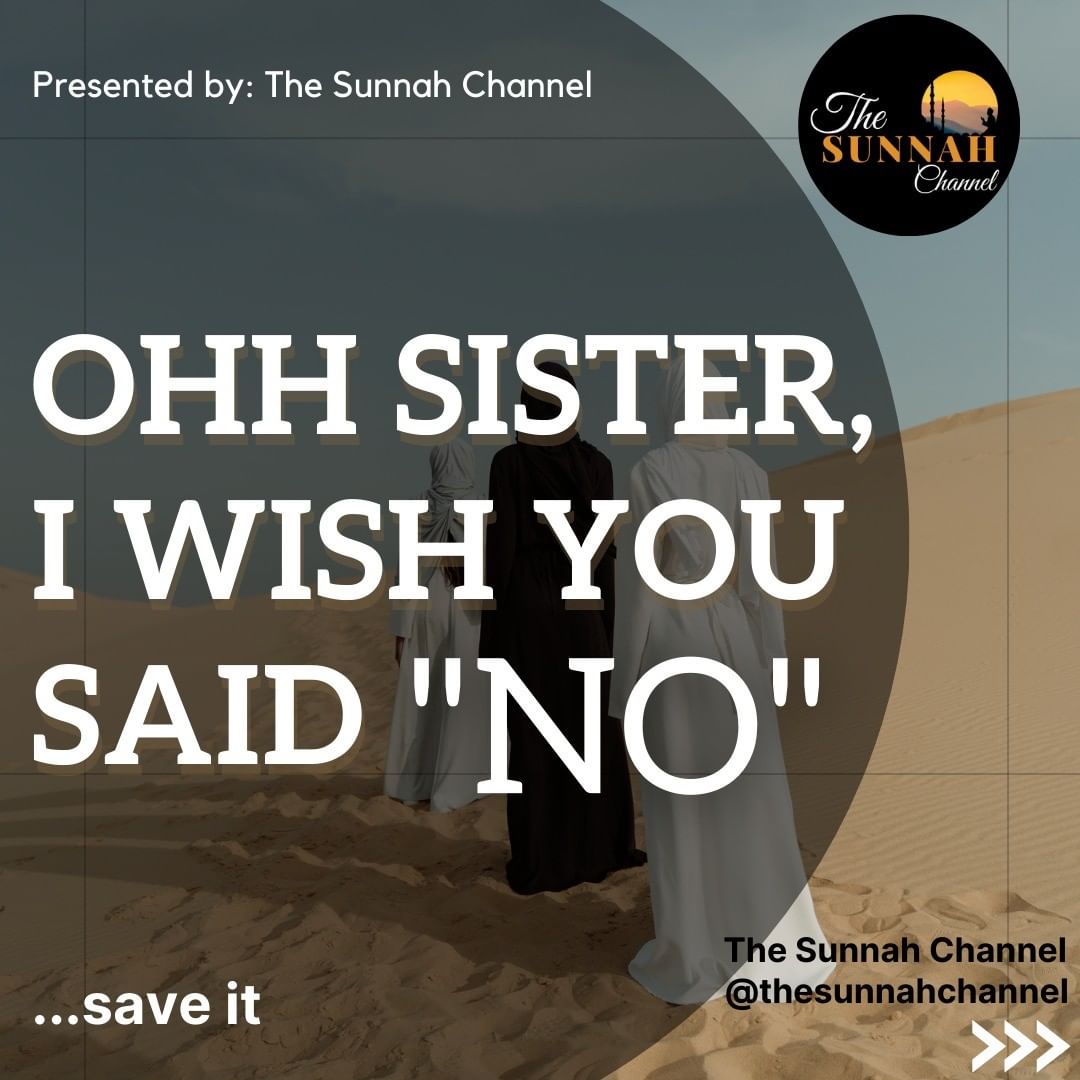 Dear Sister, I Wish You Said 'NO'. THREAD - Thread from Idris @7signxx ...