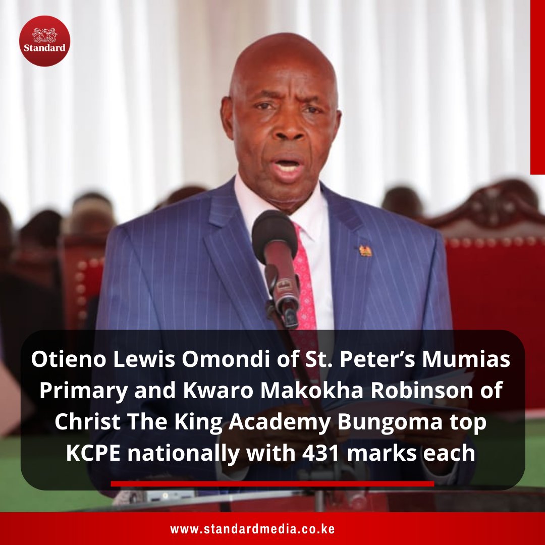 Otieno Lewis Omondi of St. Peter’s Mumias Primary and Kwaro Makokha ...