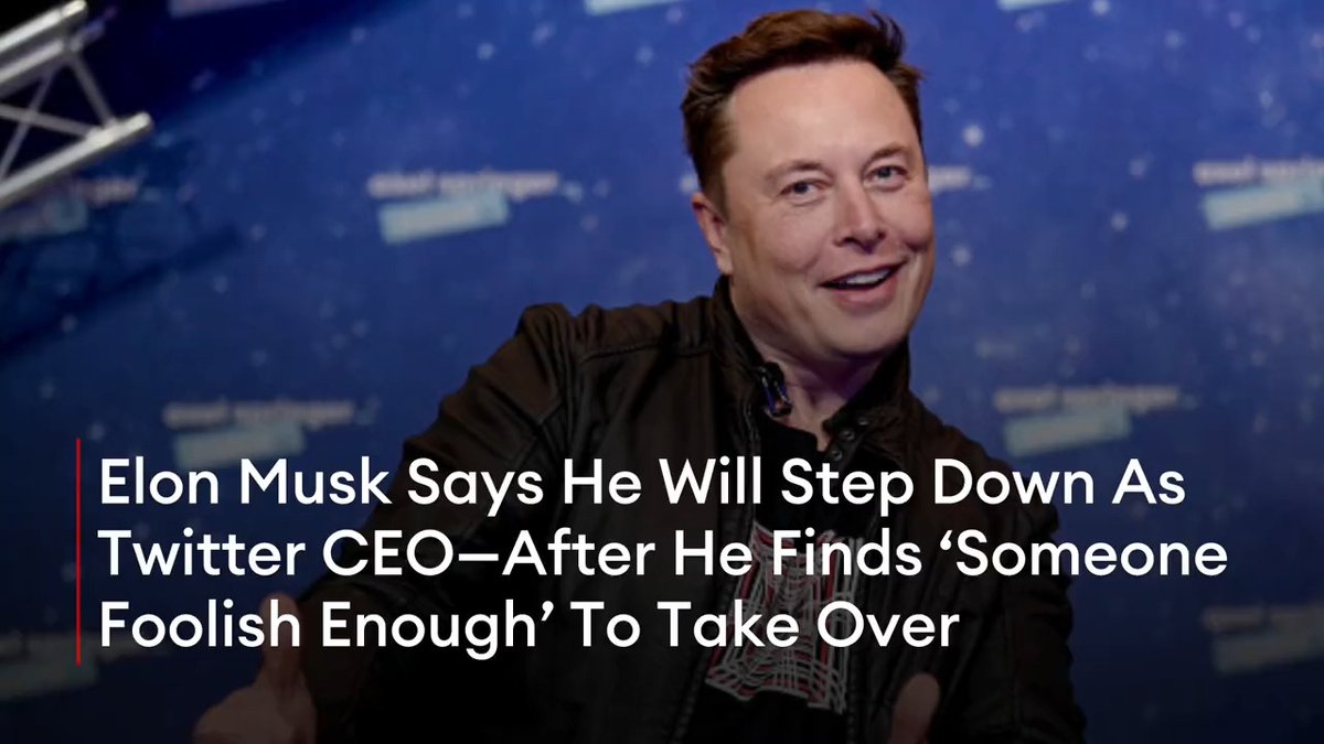Forbes On Twitter Elon Musk On Tuesday Said He Will Resign As Twitter