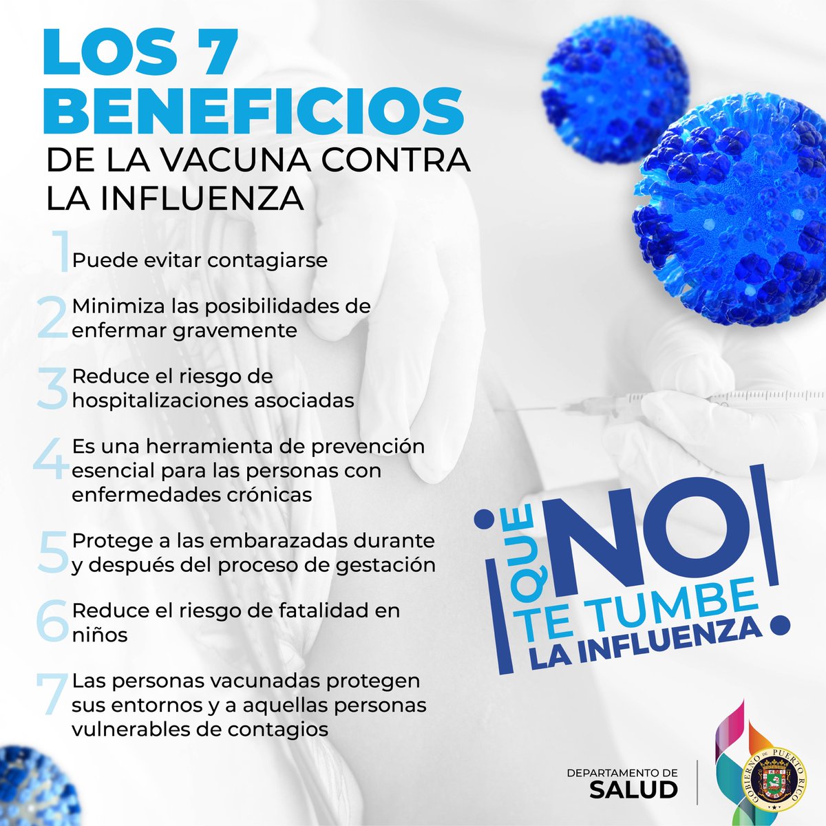 Departamento de Salud de Puerto Rico on Twitter: "Tomemos las medidas para prevenir la influenza ...