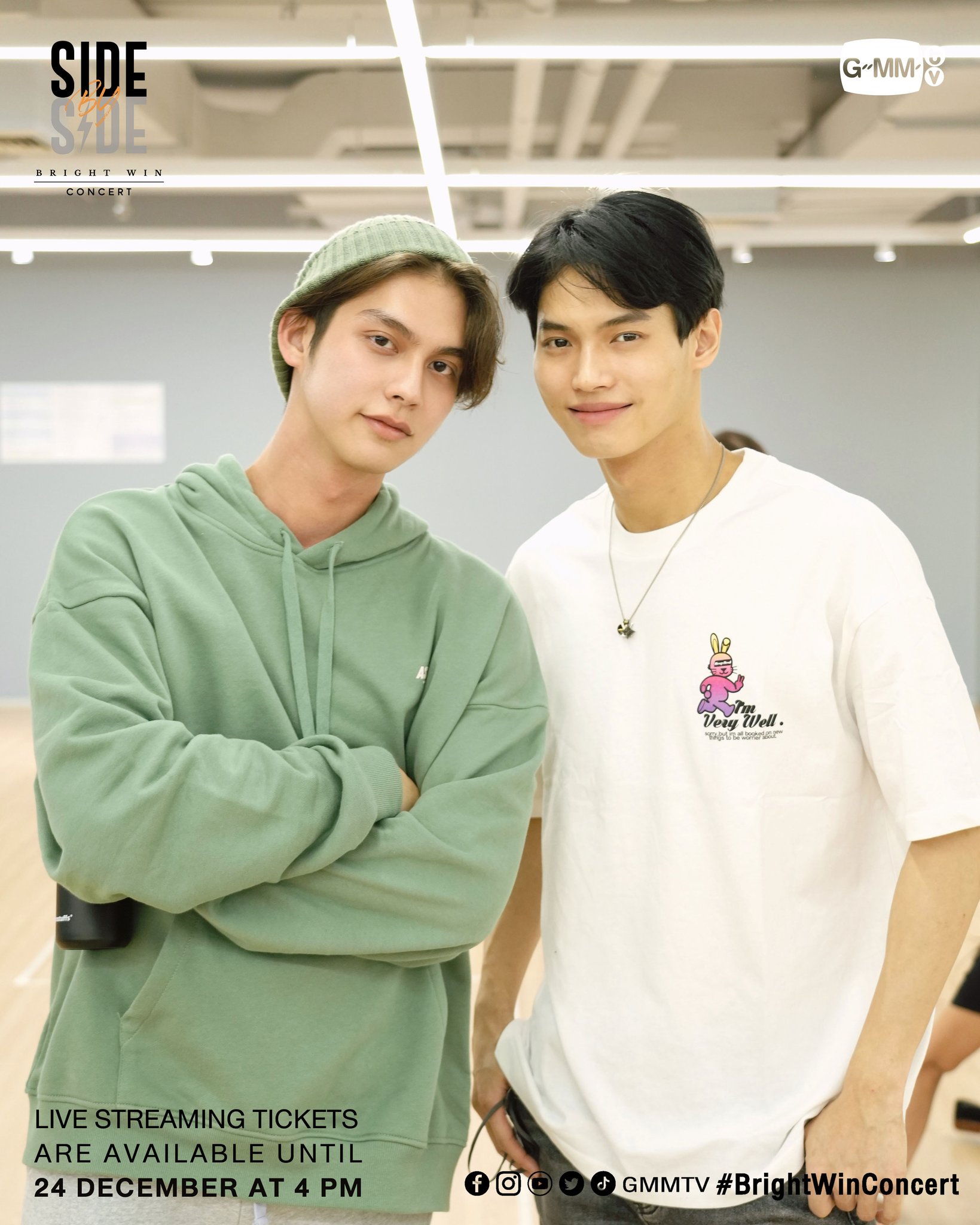 GMMTV on Twitter: "คืนนี้ไบร์ทวินซ้อมกันไปยาวๆ⚡️ แล้วเจอกันเสาร์นี้ที่ SIDE BY SIDE BRIGHT WIN ...