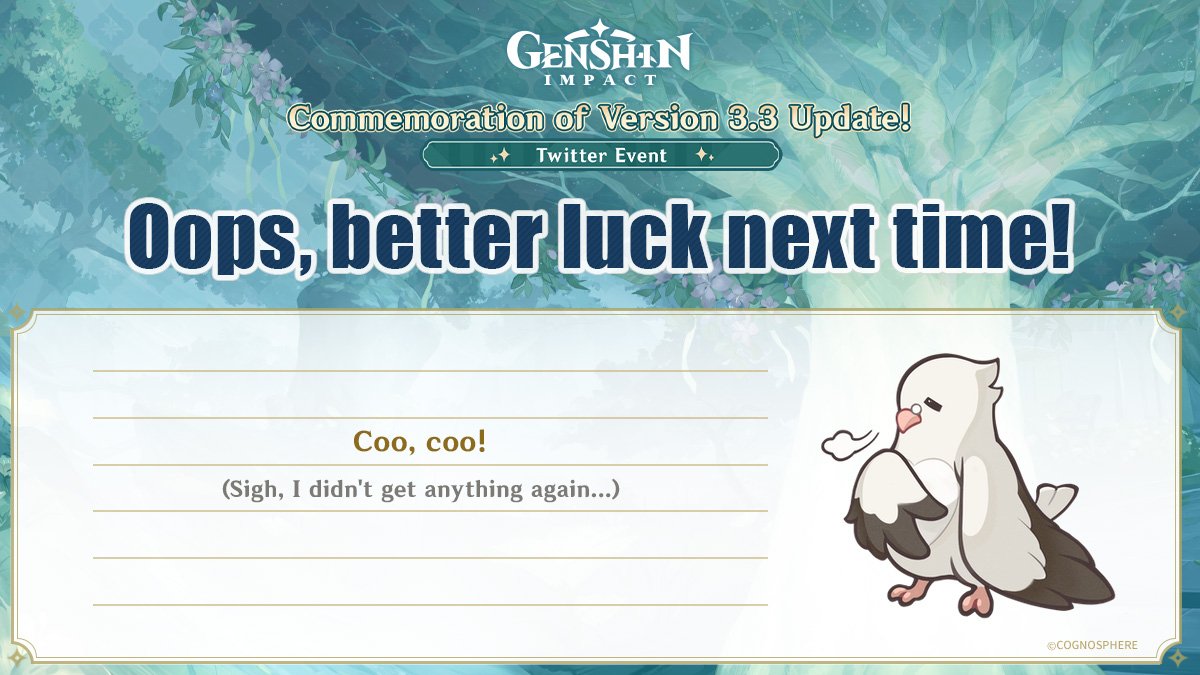 Enviosity on Twitter: "@GenshinImpact Nothing but pain. Timmie's pigeons will pay for this https ...