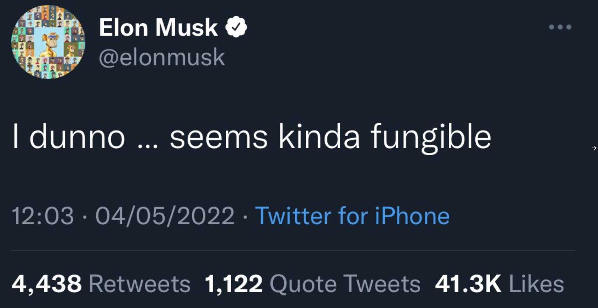 Conor on Twitter: "Fun fact; Elon Must changed his PFP to a collage of these FTX-connected apes ...